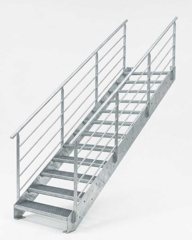 Escalier Métal Extérieur Sur Mesure | Acier Galvanisé ou Thermolaqué